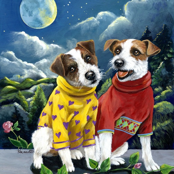 Precious Pet Paintings | Accents | Precious Pets Garden Flag Jack ...